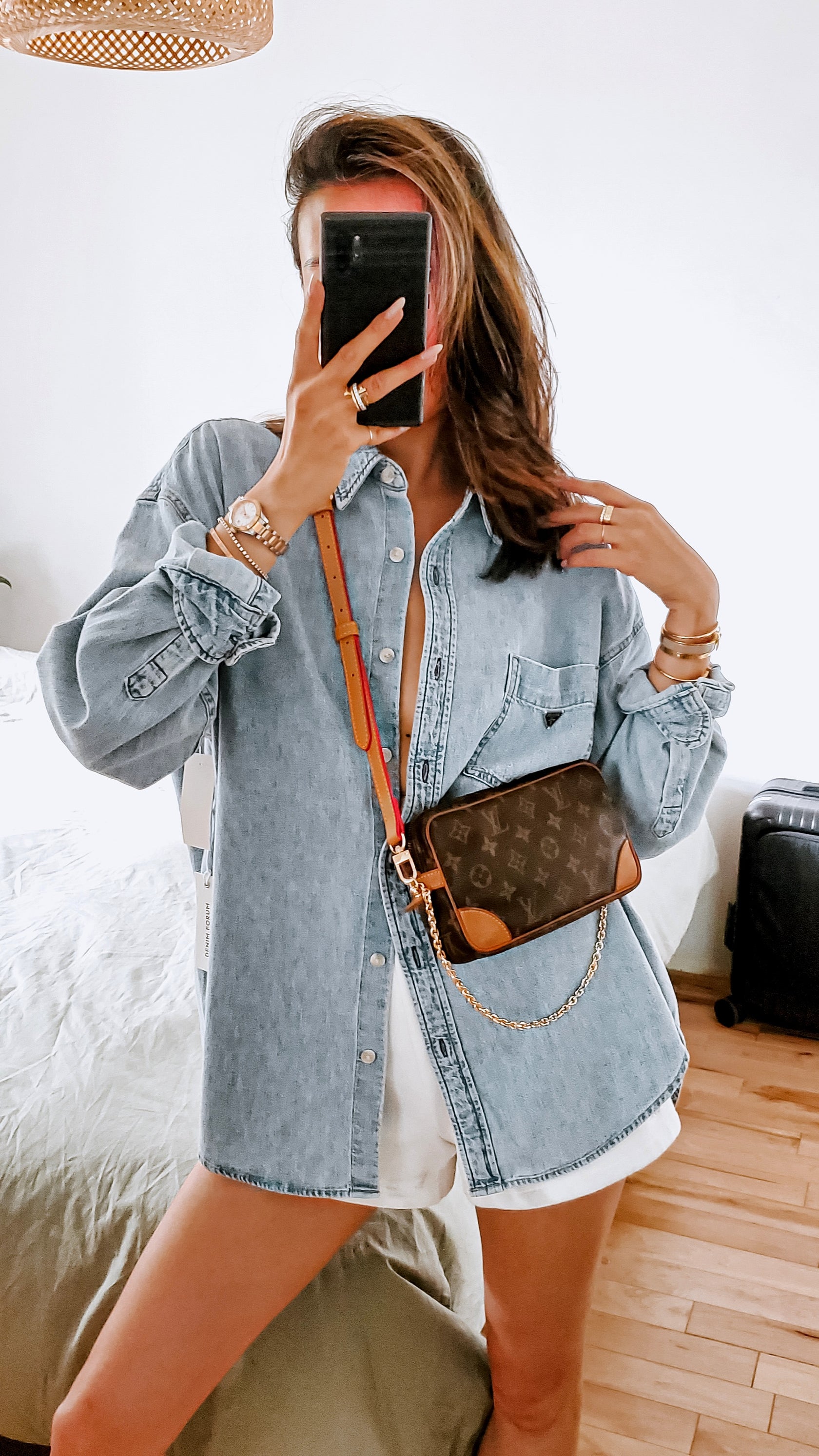 Authentic Vintage Louis Vuitton Upcycle Purse with Strap & Chain ...